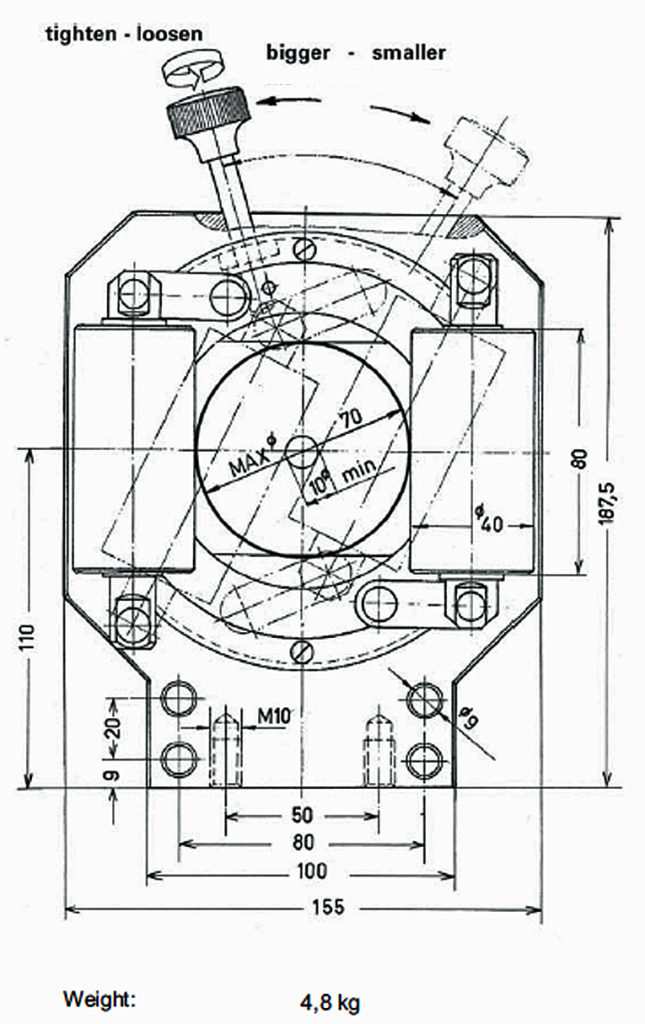 70mm - IG-70 - Iris Wire Guide - Cemanco