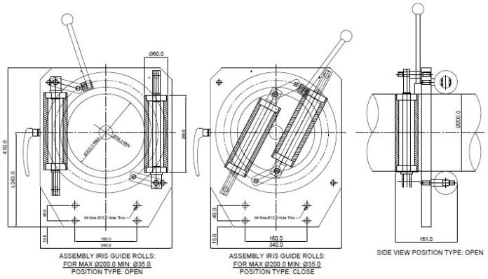 Iris Cable Guide - Max Material Size 200mm - IG-200 - Cemanco